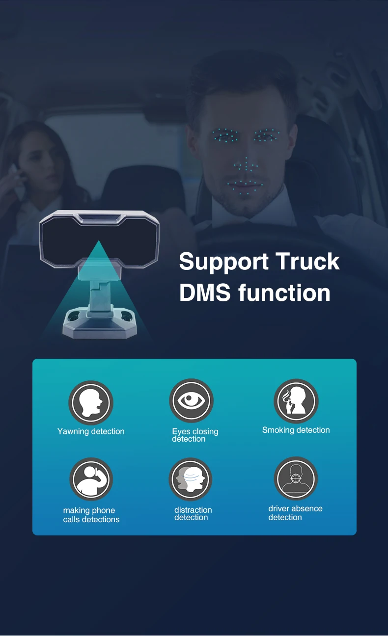 4G Car Camera Dash Cam Record Inside Adas Dms Cmsv6 Car Dvr Dual Lens ...