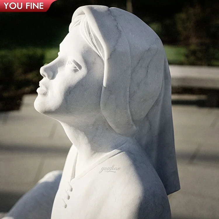 Outdoor Life Size Hand Carved Stone Religious Marble Statue Our Lady ...