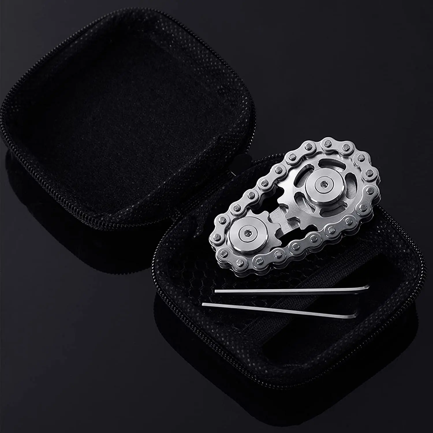 Sensory Bike Chain Gears Fidgets Spinner Adults Edc Novelty Toy Pack ...