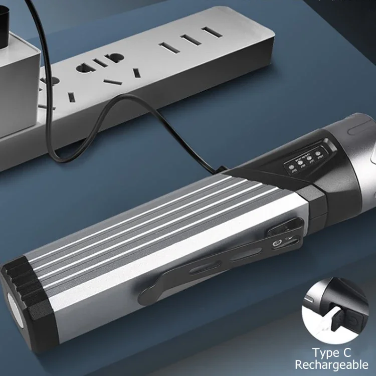 280 Lm L-shape Bendable Flashlight Torch Type-c Rechargeable Tool ...