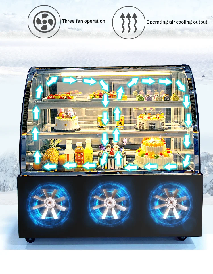 Cake Showcase Fridge - Elegant Display & Efficient Cooling