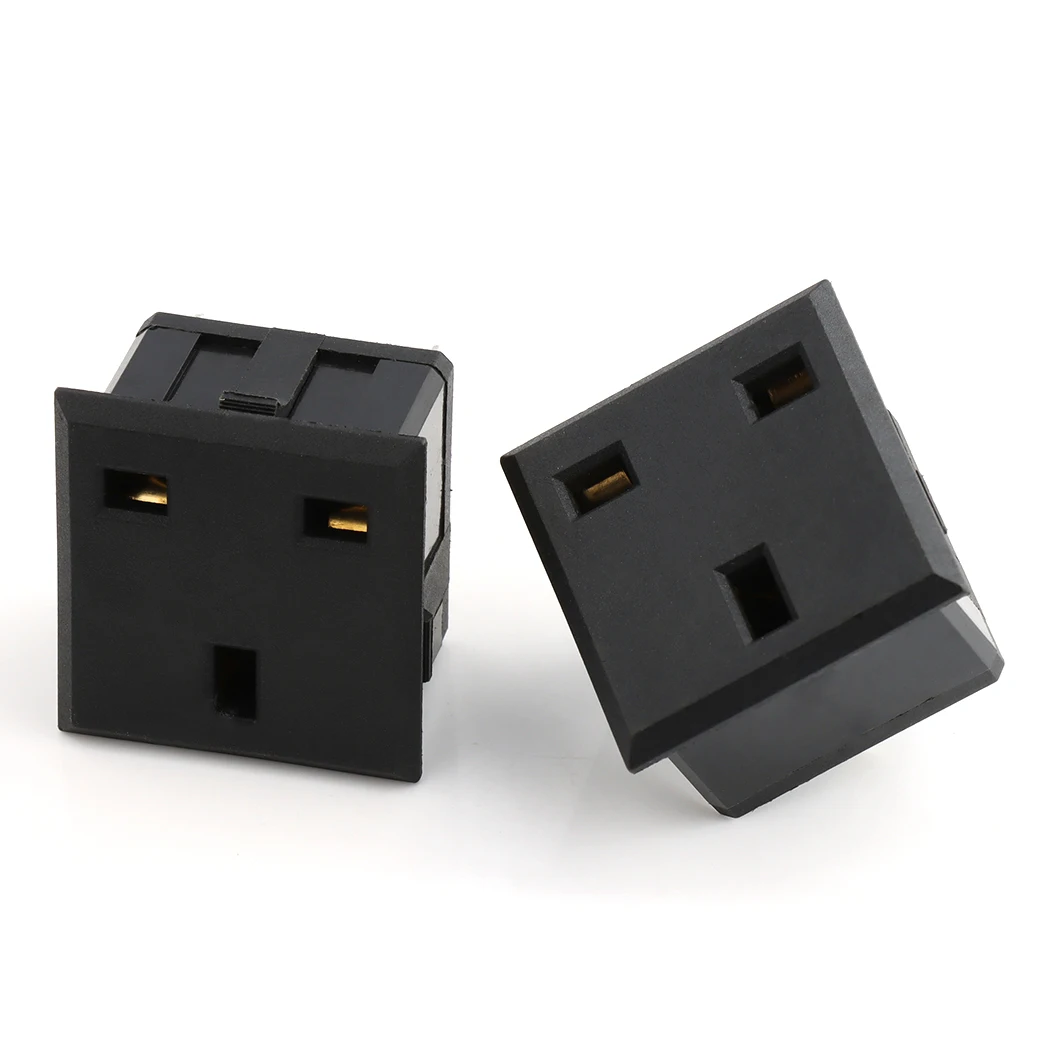 UK Standard 3-Pin AC Inlet Socket IEC AC023 with 16A 250V IEC Socket ...
