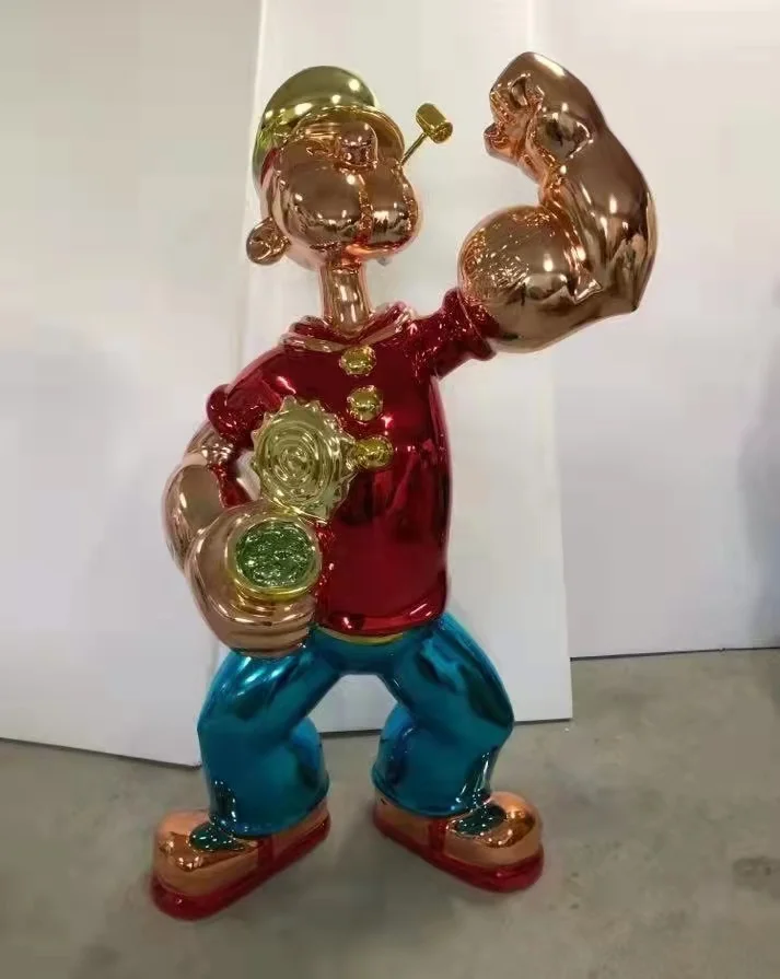Indoor And Outdoor Decor Famous Cartoon Art Life Size Electroplating ...