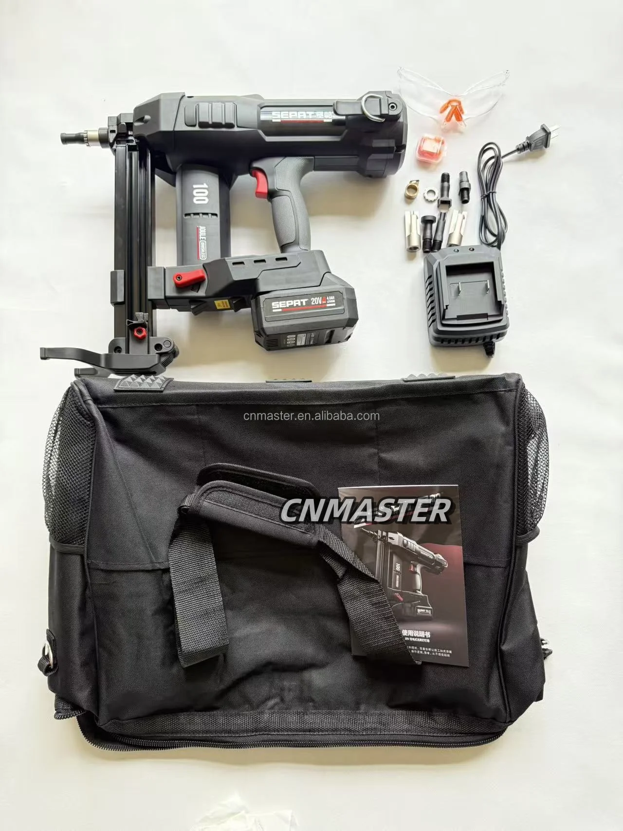 SEPAT Brushless Lithium-Ion Cordless Nail Gun - 800 Nails