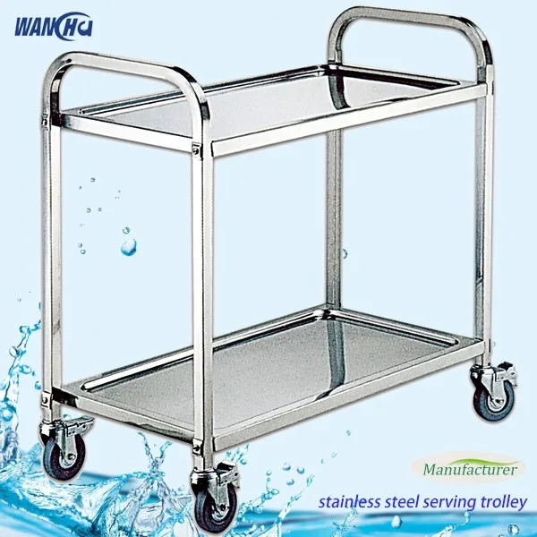 Commercial Stainless Steel Kitchen Food Cart/assembly 201 Heavy Duty ...