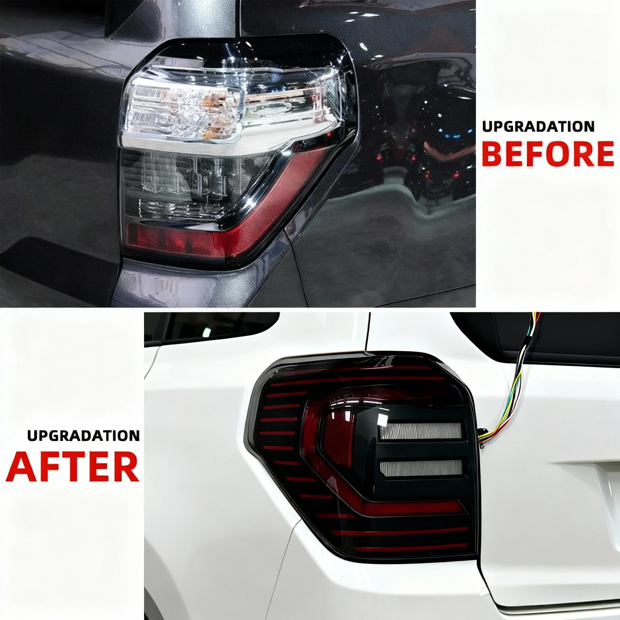 4x4 Off-Road Modified Smoked LED Tail Lamp for Toyota 4Runner 2010-2024 ...
