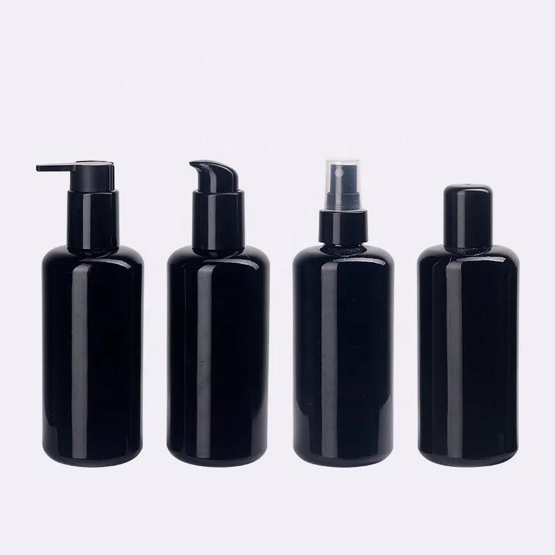 Matte Black Glass Bottles - Perfect for Cosmetics & Oils