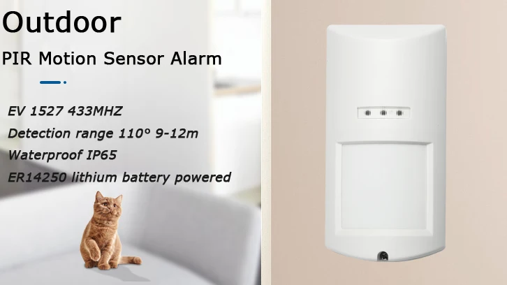 Outdoor 433mhz Wireless Pir Passive Infrared Long Range Motion Sensor ...