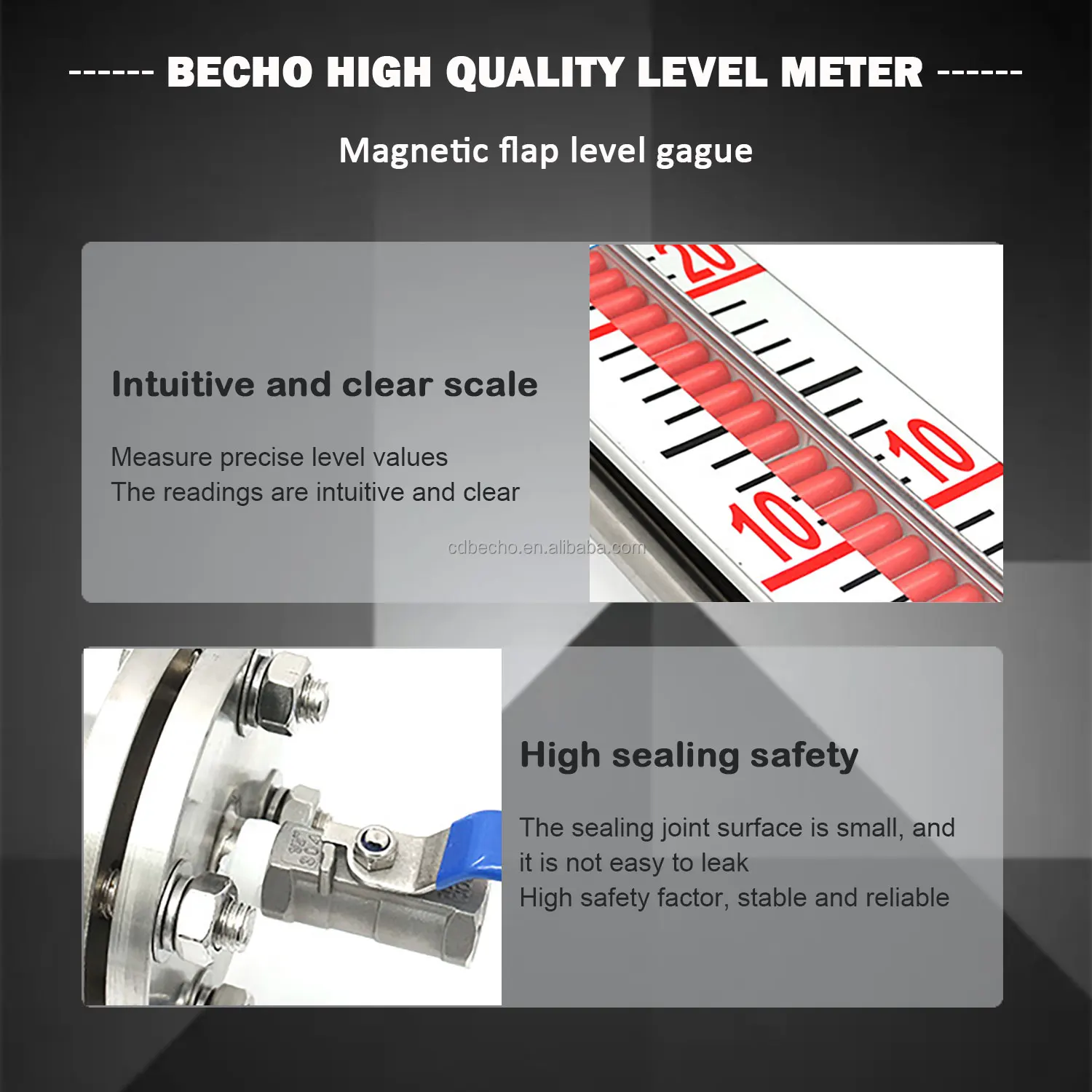 lpg tank Magnetic Level Transmitter Indicator Stainless Steel Float ...