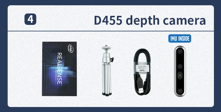 High-resolution image sensor Intel RealSense Depth Camera D435i D455 ...