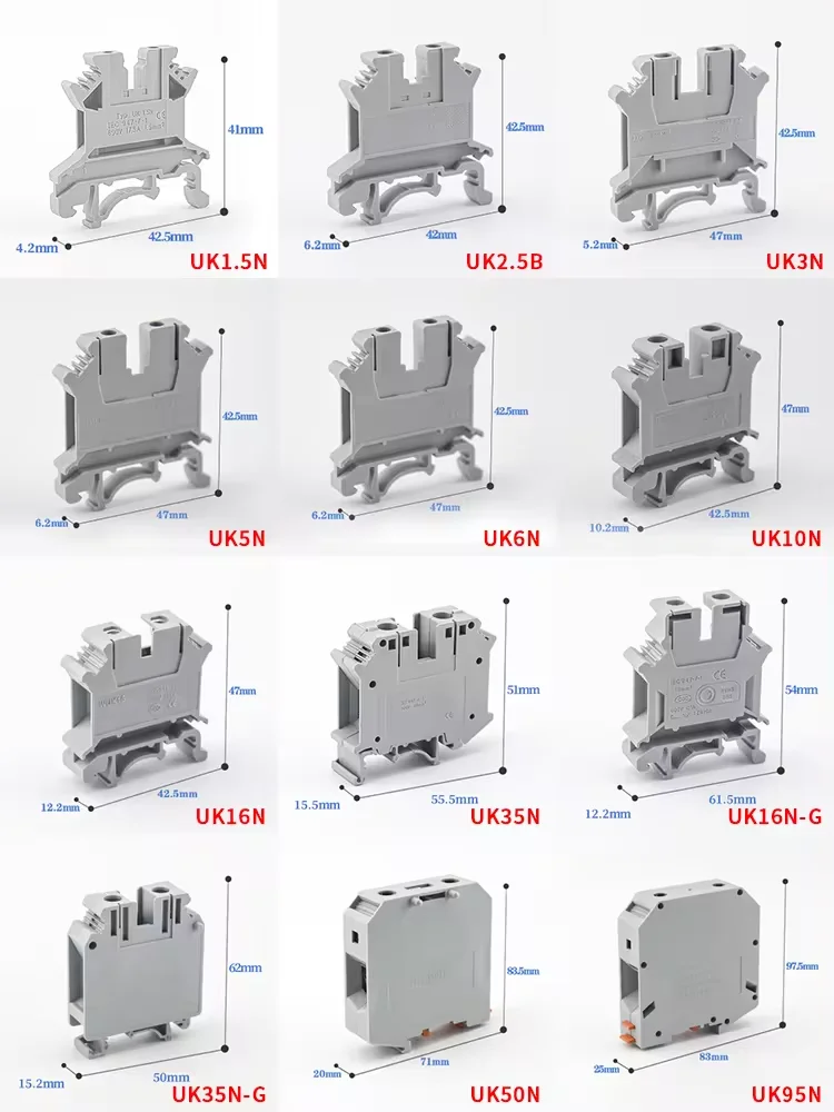WBO Electrical Quick Wire Wiring Connector Wire Terminal Blocks Push in ...