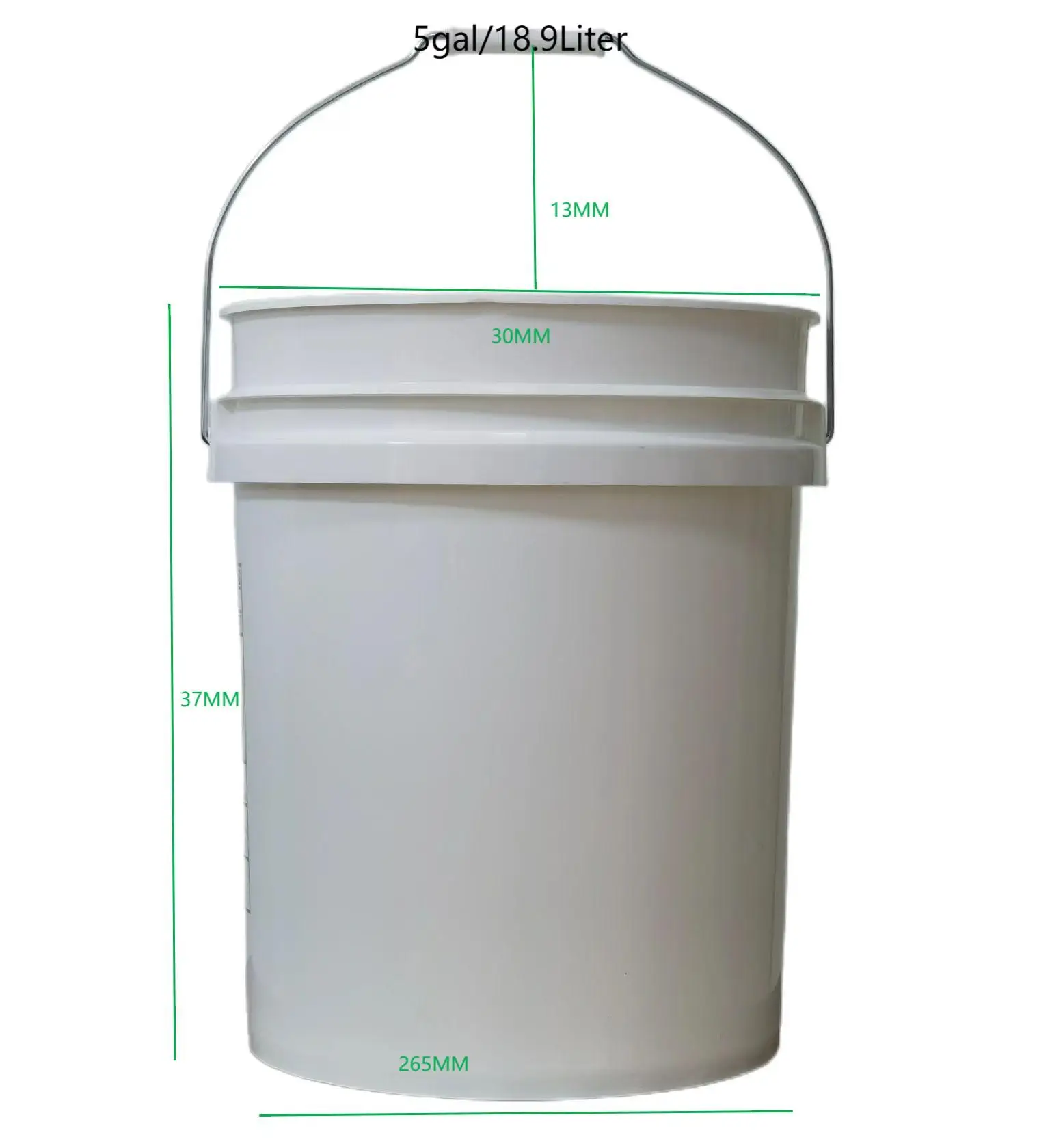 1 Gallon Food Grade Plastic Bucket Bee Keeping Pail With Tint Plug Lid ...