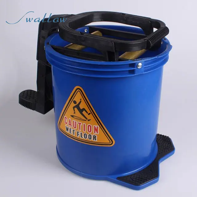 Heavy Duty Plastic Roller Wringer Bucket - Swallow Mop Bucket