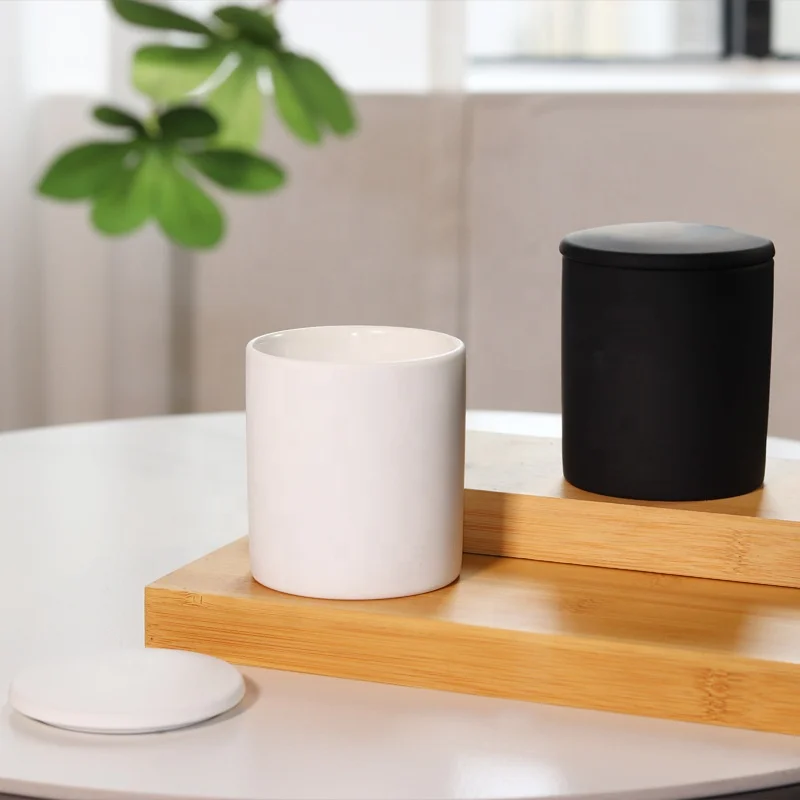 Luxury Big Large Ceramic Candle Jar Unique 3 Wick Candle Jars With Lid ...