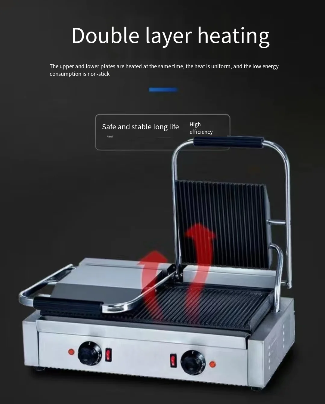 Restaurant Food Counter Grill Sanmingzhi Machine Top Hot Plate Electric ...