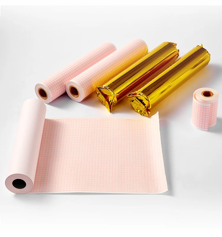 Customized ECG Paper Ecg Paper Rolls 210mm 80mm Ecg Thermal Paper Roll ...