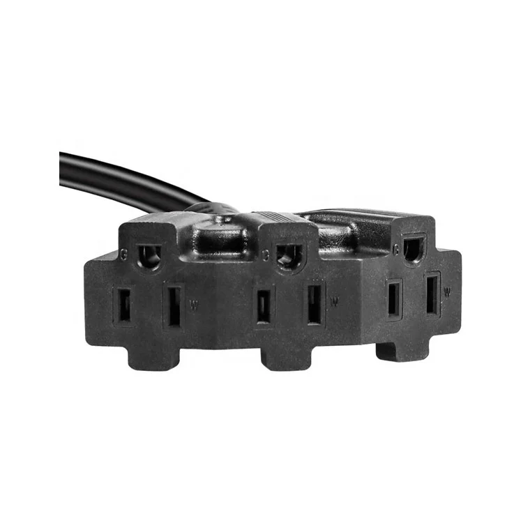 Outdoor Triple Outlet Heavy Duty Power Cable - AC Extension Cords