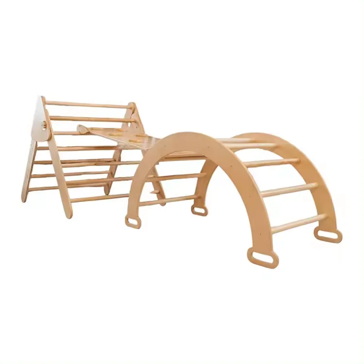 Foldable Wooden Piklers Triangle With Climbing Ladder Ramp For Toddlers ...