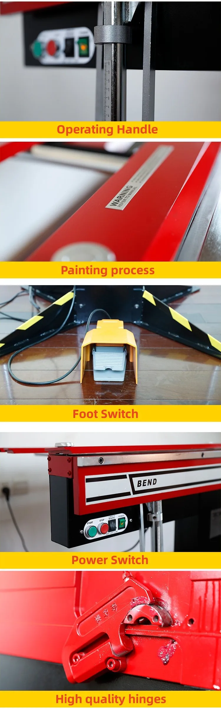 1250E Pneumatic Manual Electromagnetic Sheet Bending Machine