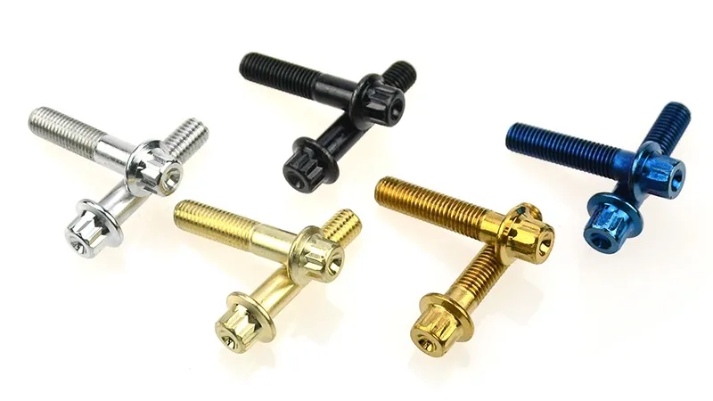 Chrome Plated 12 Flange Pt Bbs Rs/ Rx Split Rim Bolts M7 X 32 M7*24mm ...