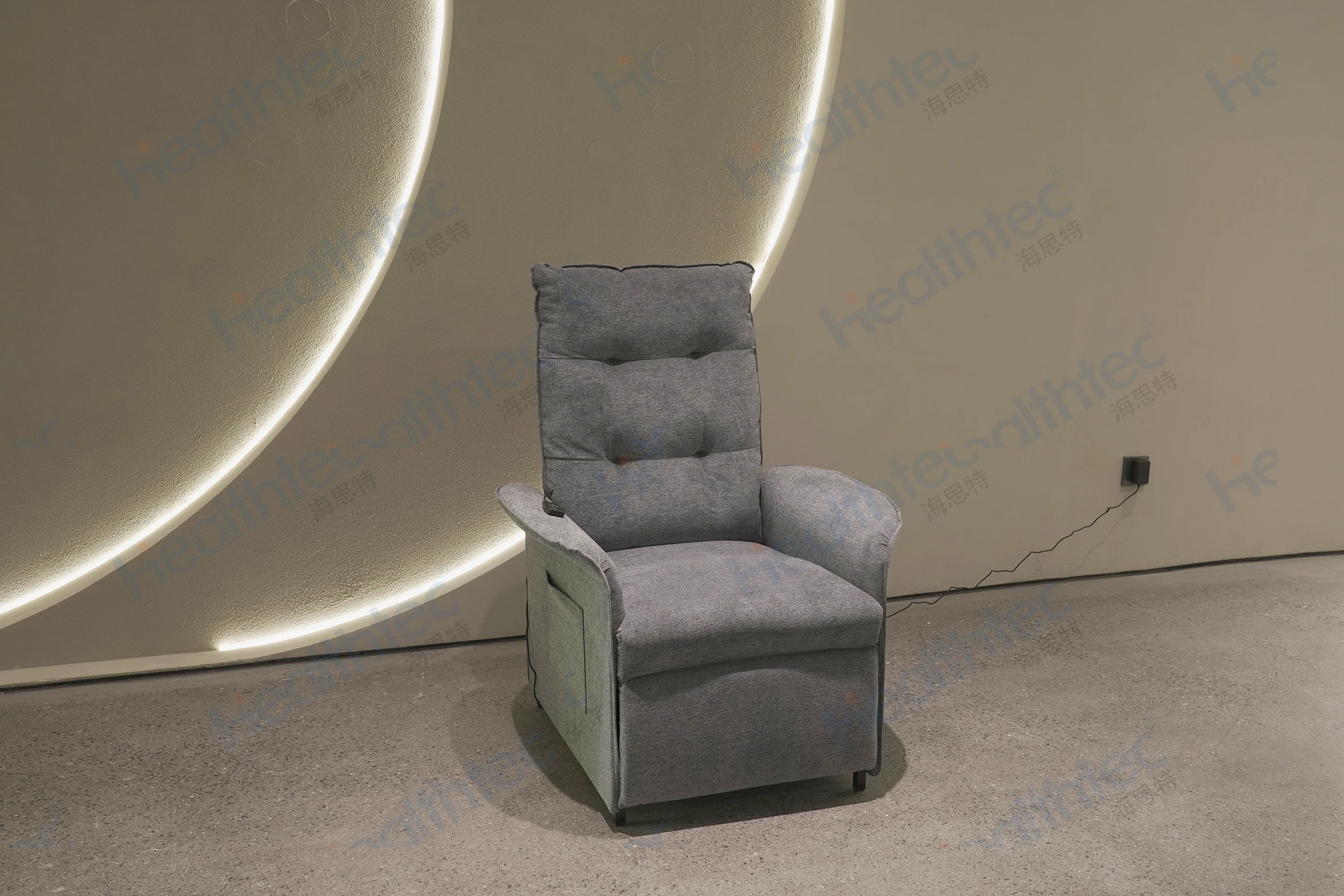 Lazy Relax Electric Leather Recliner Chair Sofa Electric Actuator Home ...