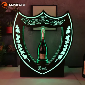 Customized Shield Shape 2 Liter Bright Bottle Display Stand Bottle ...