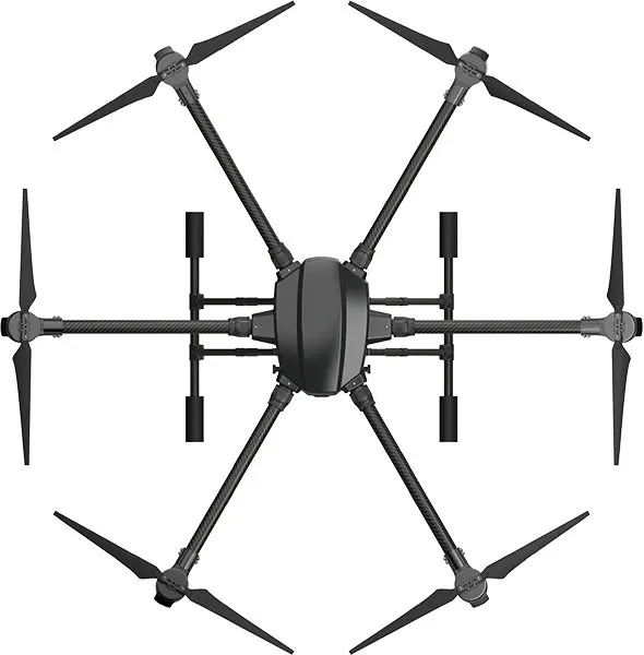 Hexacopter Drone 4Kg Payload RTK GNSS GPS Carbon Fiber Six Rotors Long ...