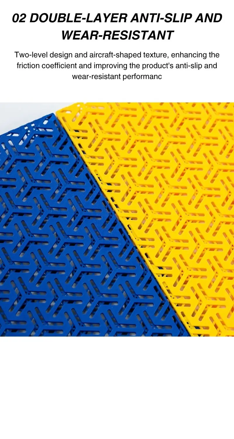 Modern Design PP Interlocking Tiles for Basketball Non slip Easy to ...