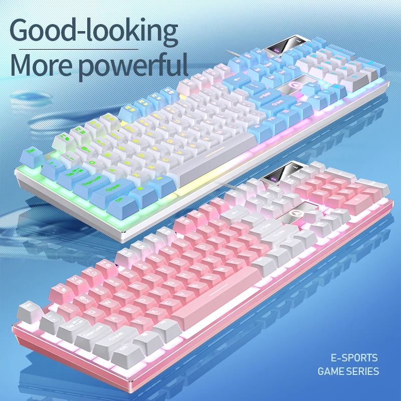 Washable Gaming Rgb Game Gamer Keyboard Computer Wired Keyboards Custom ...