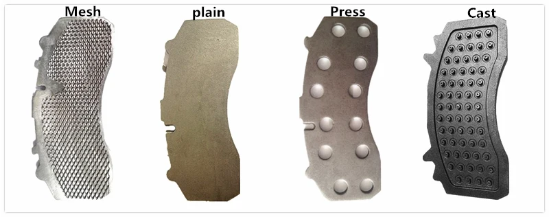 Truck Brake Pad Backing Plate Shim - Semi-Metallic Brake Pads for Truck ...