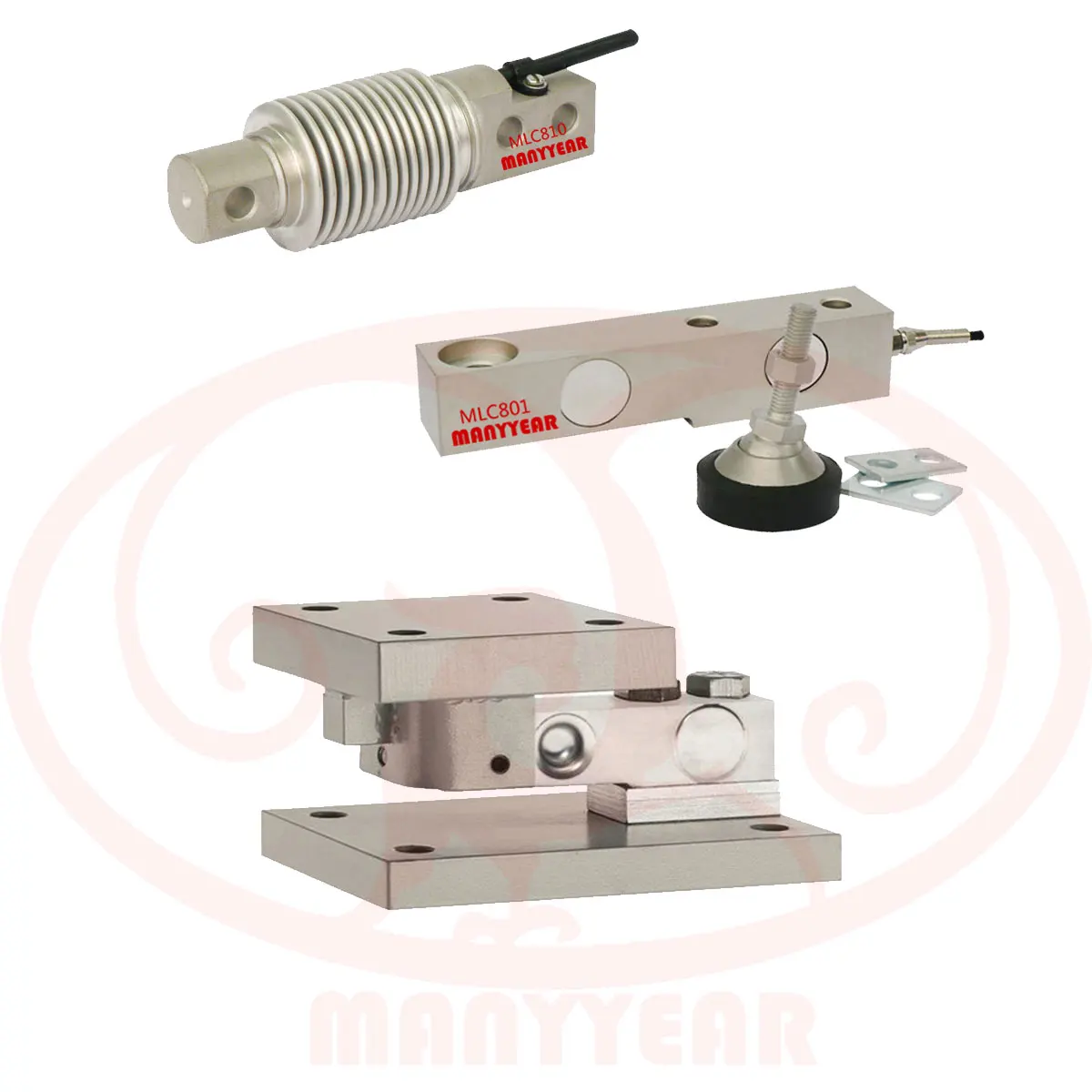 Mlc800 Shear Beam Weighing Load Cell Weight Sensor 500kg,1ton 2ton 3ton ...