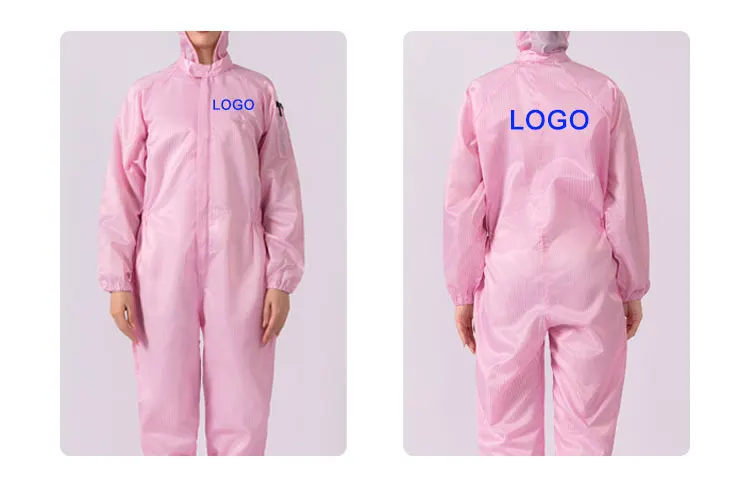 Reusable Antistatic Laboratory Cleanroom Coverall Esd Jumpsuit With ...