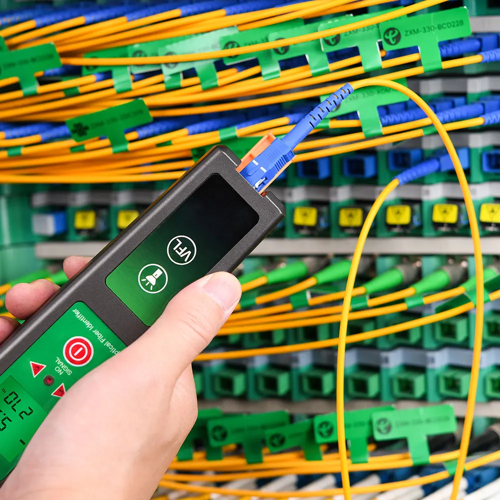 FTTH Optic Fiber Identifier Including VFL Red Light Handheld Fiber ...