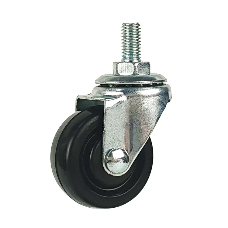 Light Duty Trolley Wheels - Small Caster Wheels with Brakes