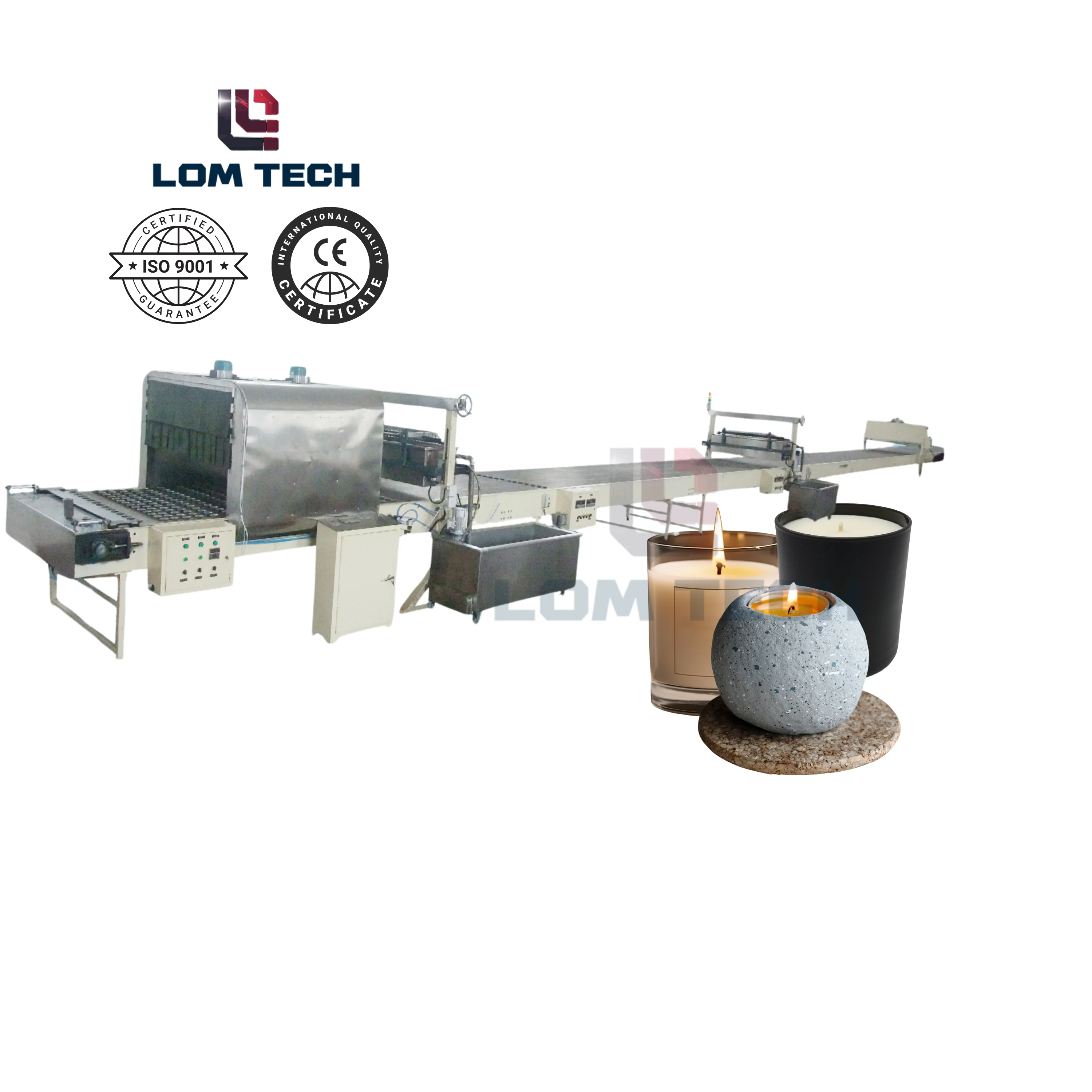 Lom Plc Controlled Automatic Production Line Customized Candle Wax And ...