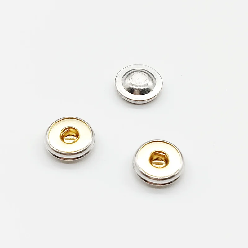 4.0mm ECG Female Buckle ECG Snap Buttons with Inner Gold&Outer Tin ...