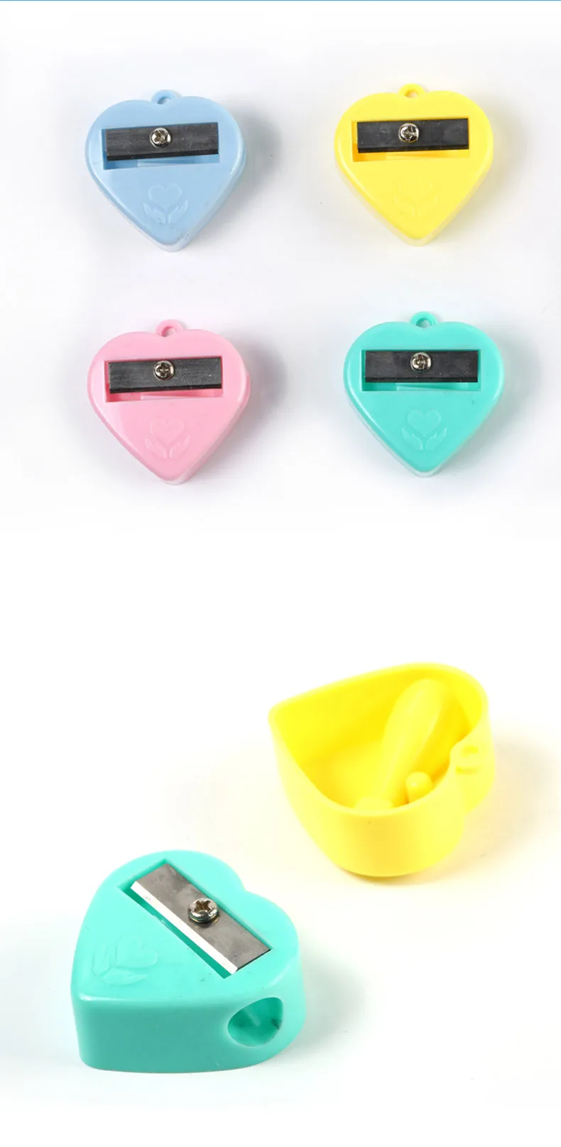 Funny Shapes Mini Multi Colored Plastic Pencil Sharpener Custom Cute ...