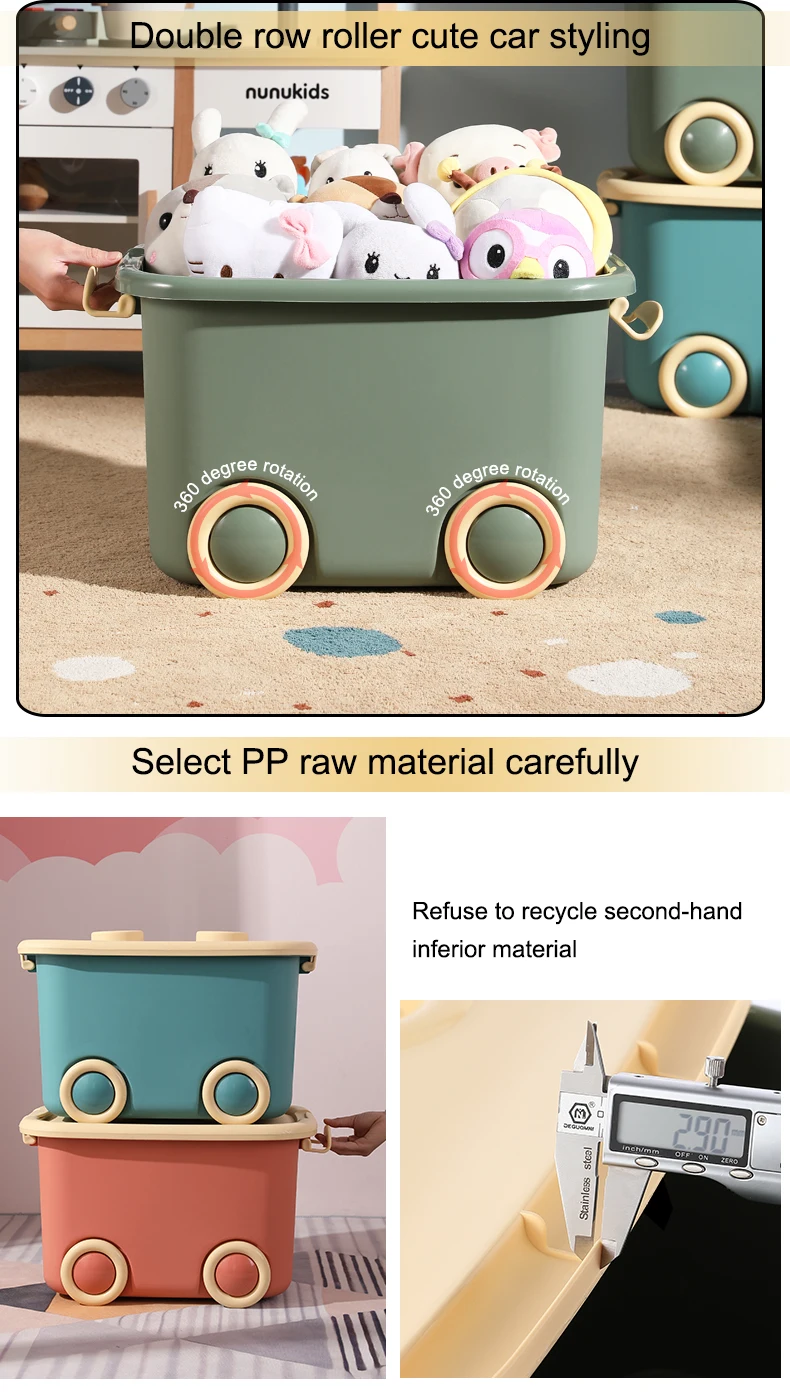 China Golden Supplier Stackable Sliding Trolley Plastic Basket Car ...