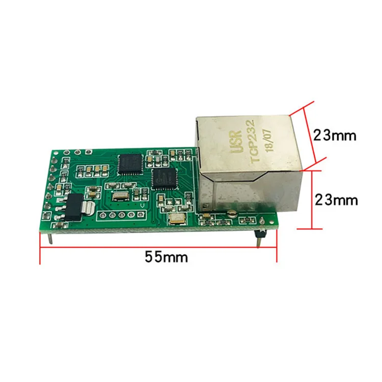 Serial To Ethernet Converter Module S2e Serial Uart Ttl To Ethernet Tcpip Module Dhcp And Dns ...