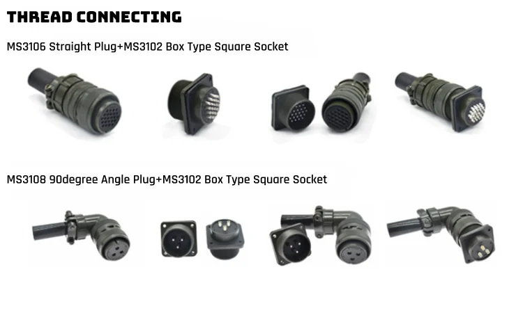 MS MIL Connector 5105 Aviation Plug Socket MS3106 MS3102 10SL 12S 14S ...