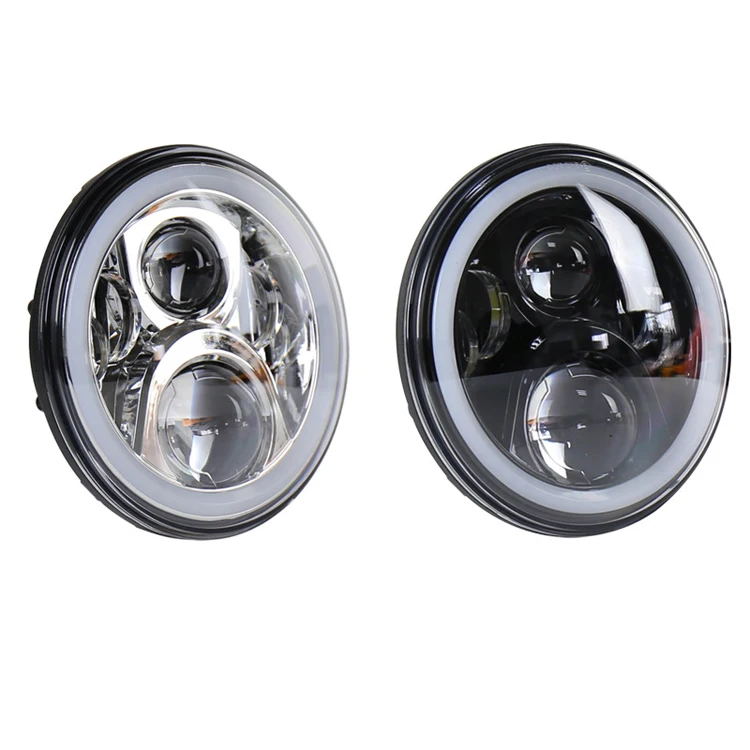 Factory Custom Modified Rgb7 Color Angel Eyes 7 Inch Led Headlight For ...