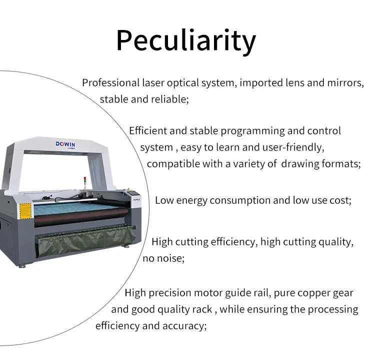 1812 130W Laser Cutting Machine for Sportswear Precision