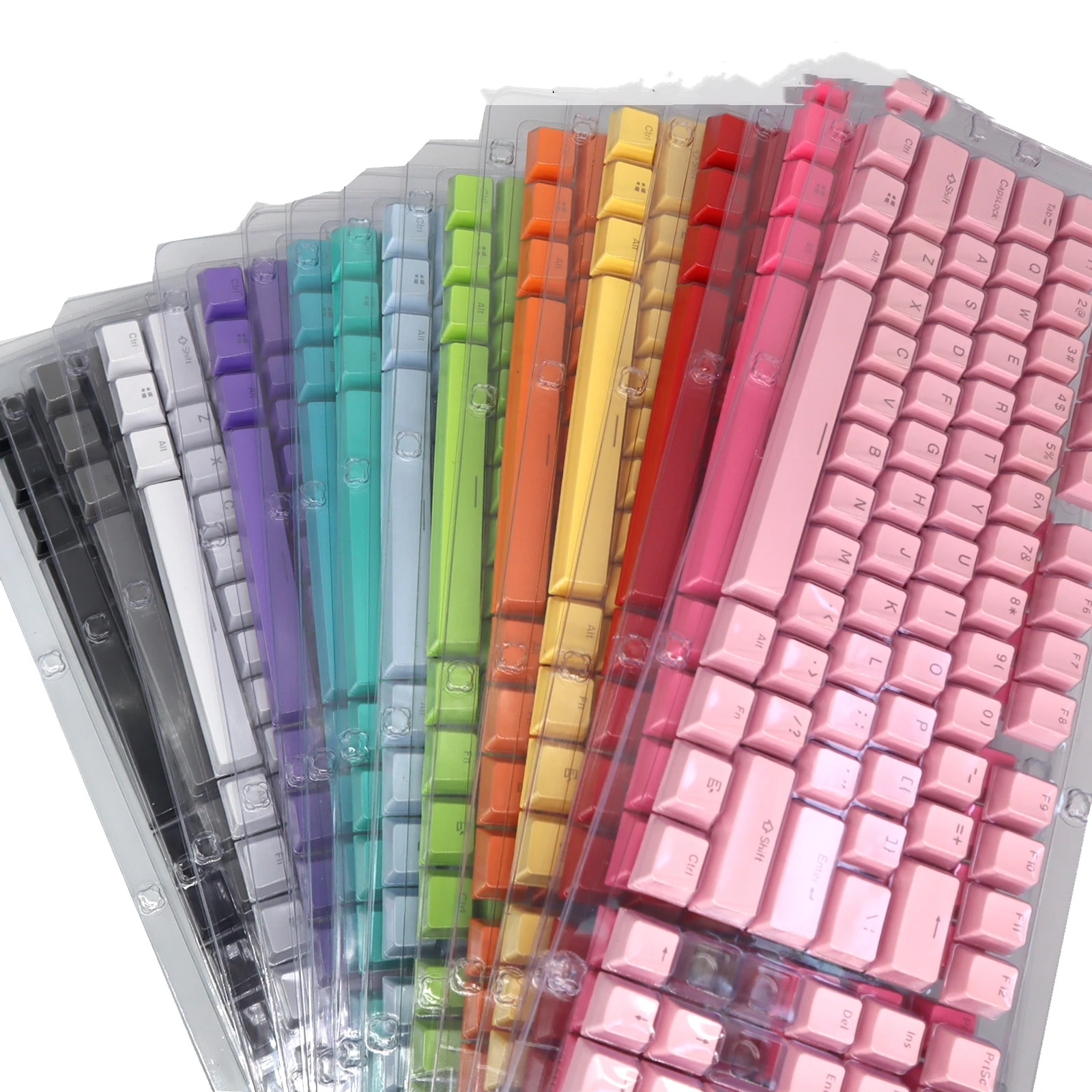 104 Key PBT Color Keyboard Cap ABS Two Color Injection Molding Closed ...