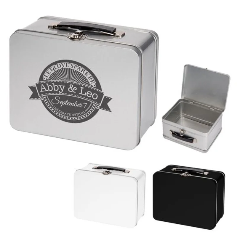Modern Design Kids TV Tin Lunch Box With Handle Reusable Food Bag Snack ...