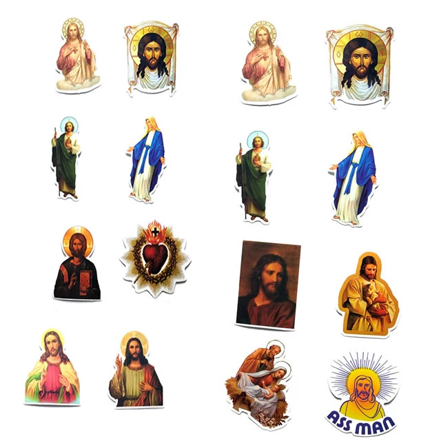 Vinyl Jesus Stickers Self Adhesive Pvc Die Cut Customized Vinyl ...