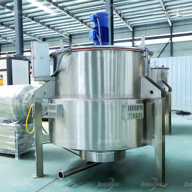 Industrial Tilting Cooking Pot Jacketed Cooking Kettle Cooking Candy ...