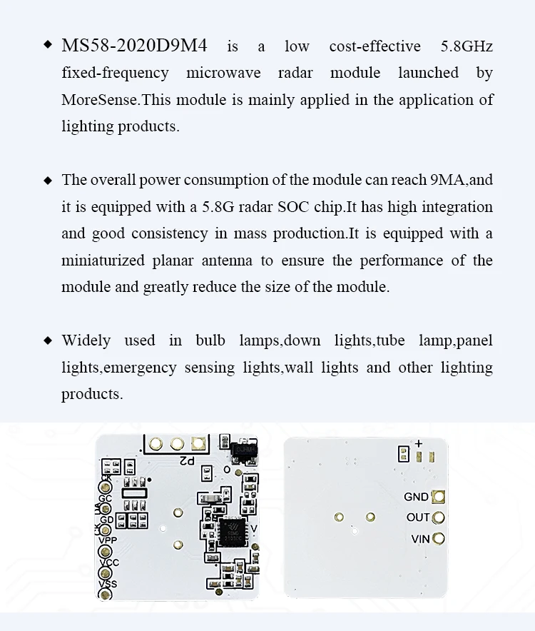 MS58-2020D9M4 High Cost-Effective Proximity Sensor Support OEM ODM 9mA ...