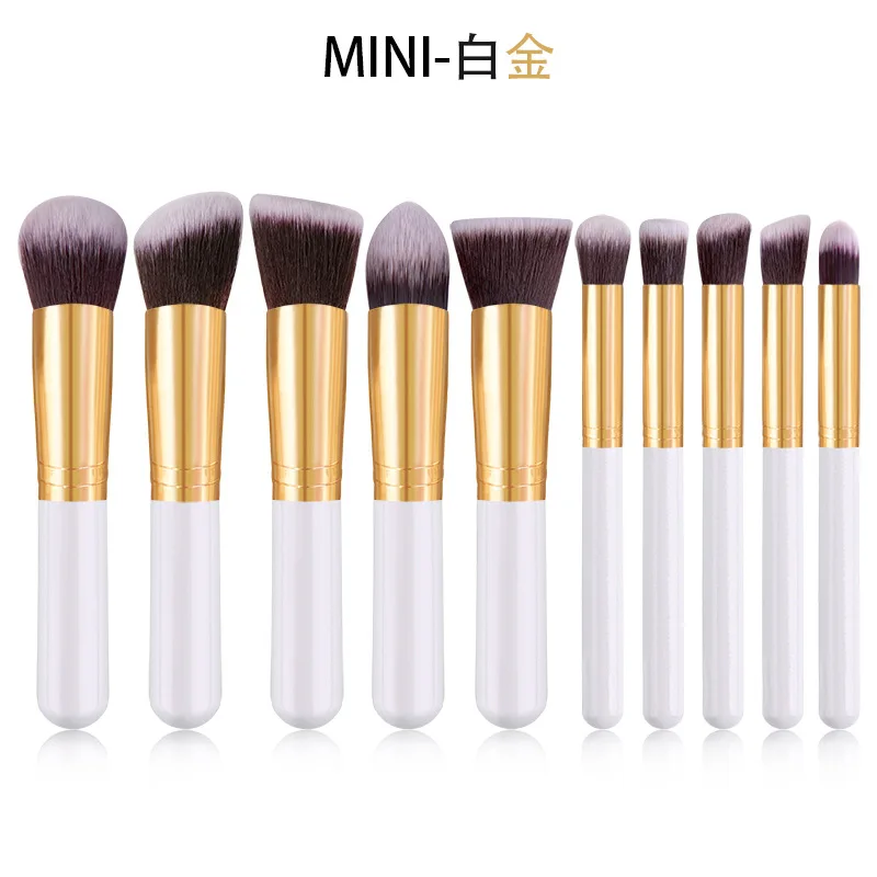 Wholesale Custom Professional 10 Pcs Cheap Makeup Brush Set High ...