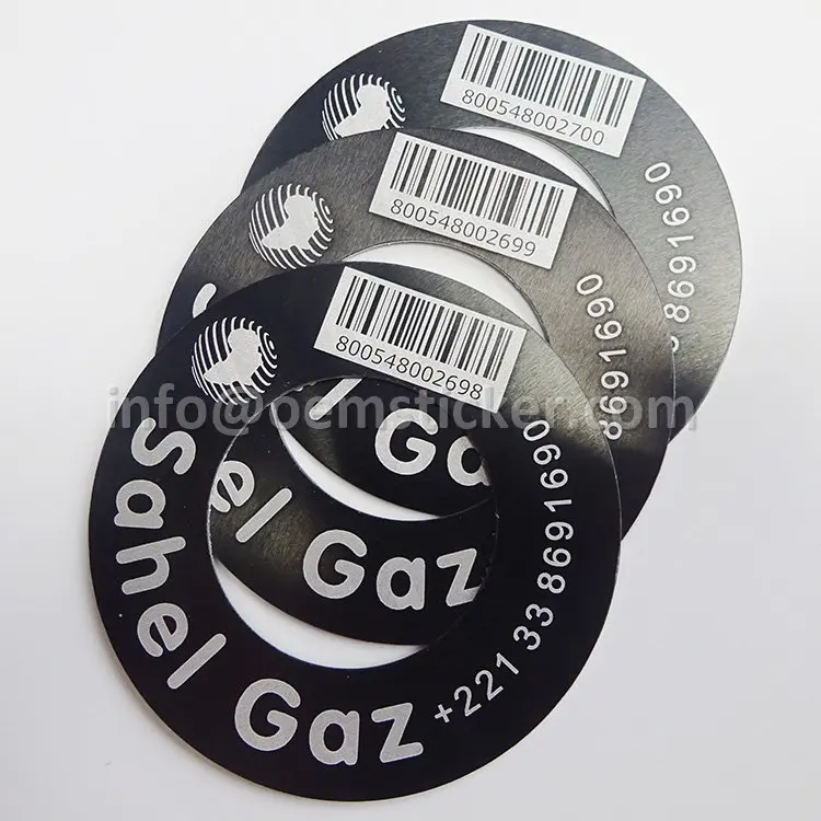 Custom Metal Identification Barcodes - Anodized Aluminium