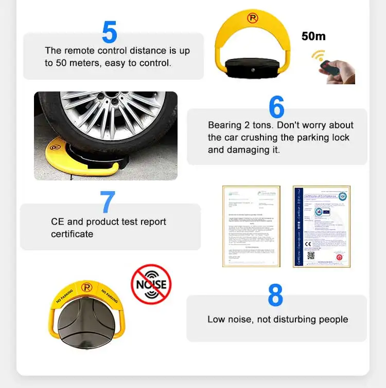 Car Parking Lock By Remote Electric Park Space Parking Lock With Remote ...